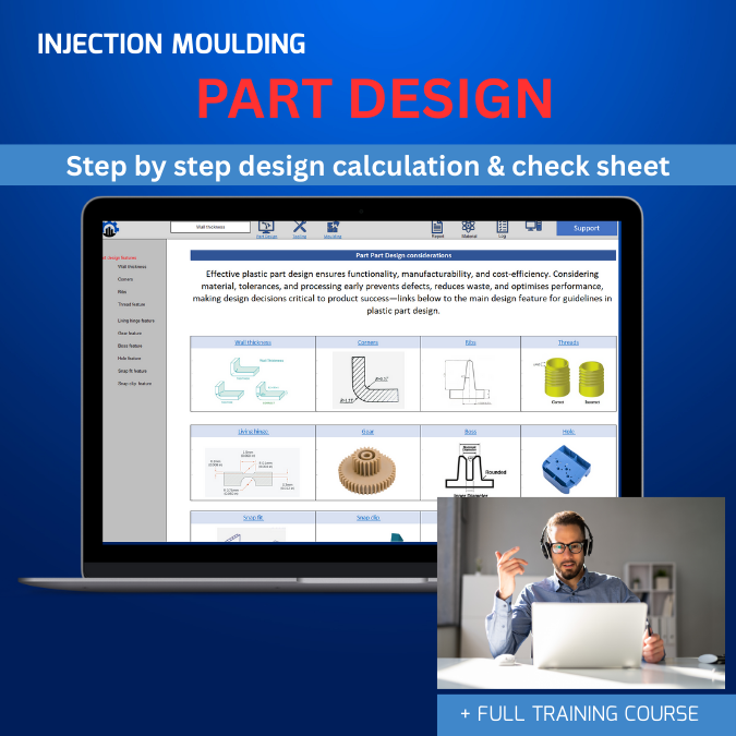 Plastic Part Design Toolkit – Excel Calculations, Checklists & Trainin ...